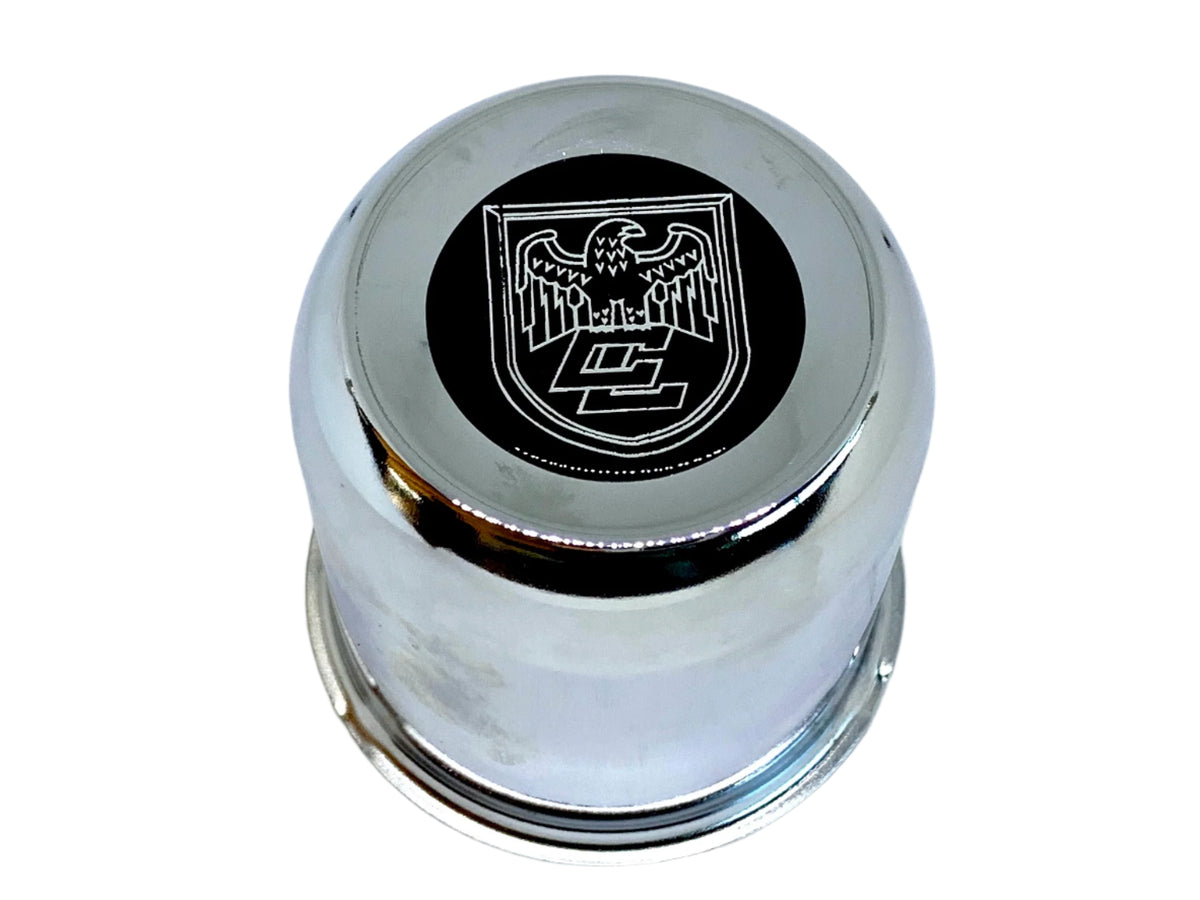 Centerline Wheel Chrome Steel Centre Cap 80mm Diam. - With Optional Lo ...