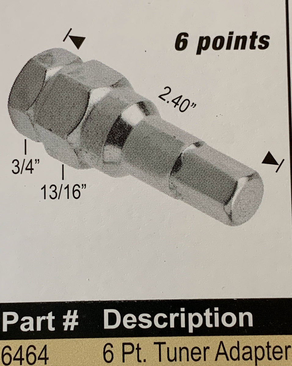 6 Point Tuner Key – Lugnut King